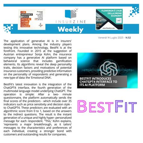 Insurtech Innovation Bestfit Chatgpt4 Insuranceinnovation Ai Hi Customerexperience