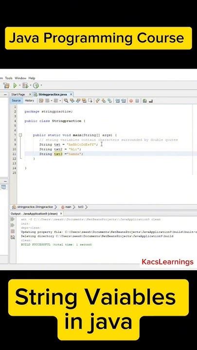 Strings In Java Java Javaprogramming Javatutorial Javaforbeginners