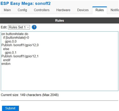 Button Mqtt Espeasy For Turn ON Sonoff On Other Place Share Your Projects Home Assistant