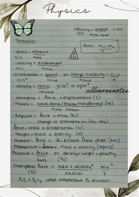 Physics Igcse Chp 1 Notes Physics Notes Science Notes Igcse Physics