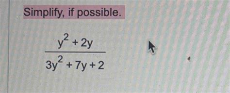 Solved Simplify If Possible Y Y Y Y Chegg Com