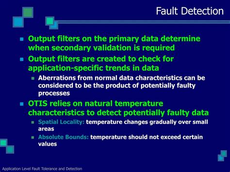 Ppt Application Level Fault Tolerance And Detection Powerpoint