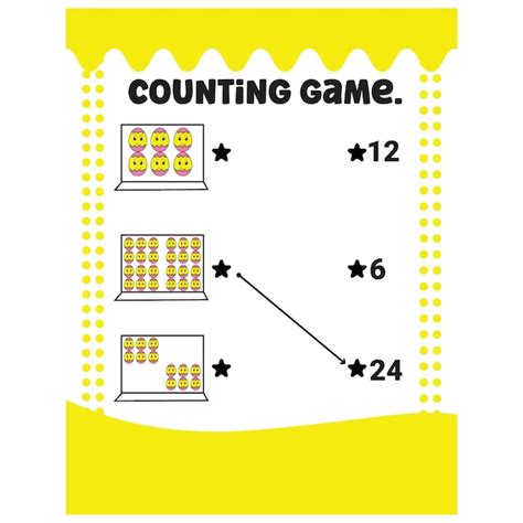 Premium Vector Math Counting Game Book