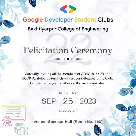 Gdsc Bce Patna On Linkedin Gdsc Gccp Felicitationceremony Prizedistribution Achievements…