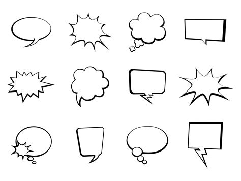 Comic Strip Bubbles - 7 Free PDF Printables | Printablee