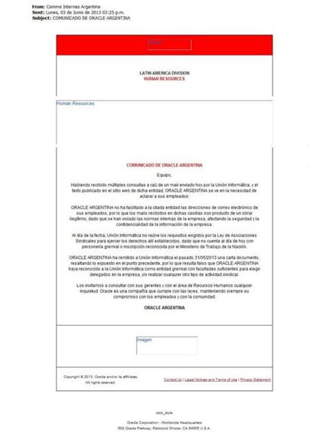 Oracle Email Ppt