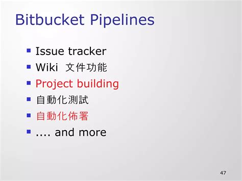 Bitbucket Pipeline Ci Ppt