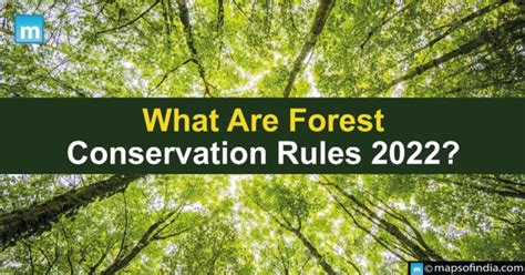 What Are Forest Conservation Rules 2022 Agriculture