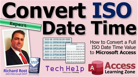 How To Convert A Full Iso 8601 Date Time Value To Microsoft Access