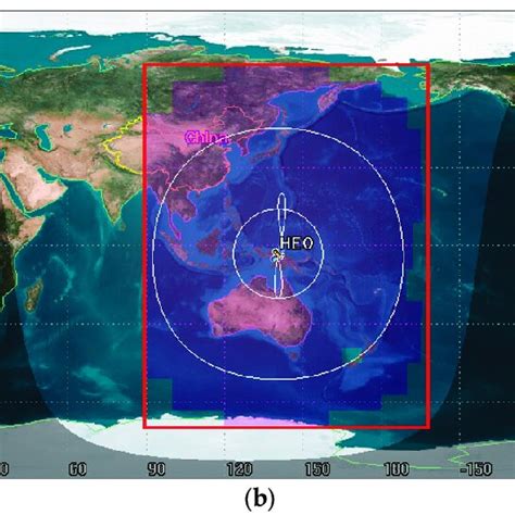 Synthetic Aperture Radar Sar Sub Satellite Point Track Map Blue Line