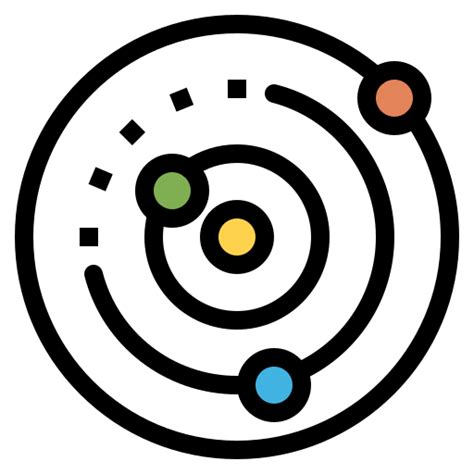 Orbit Flatart Icons Lineal Color Icon