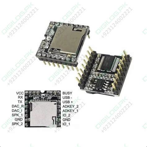 Open Source Mp3 Tf 16p Mini Mp3 Player Module With Serial Port In Pakistan Digilog Pk