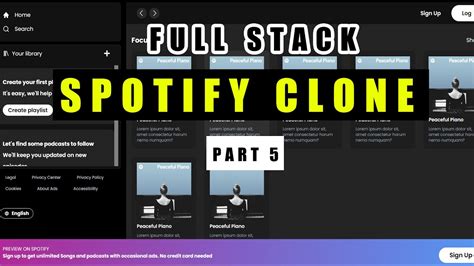 Spotify Clone With React Js And Node Js Tutorial YouTube