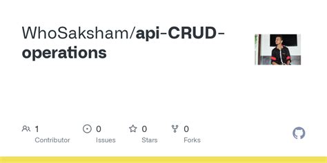 Github Whosaksham Api Crud Operations