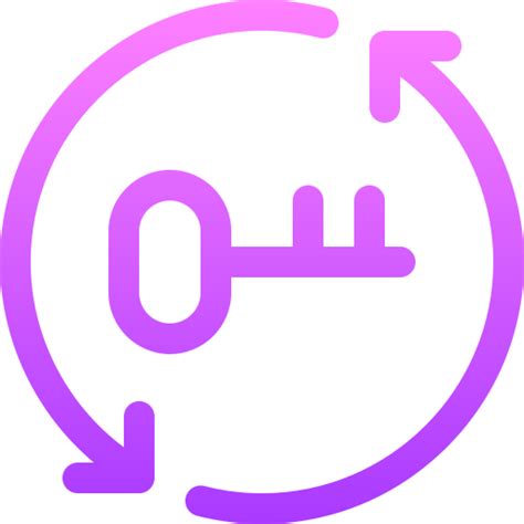 Password Basic Gradient Lineal Color Icon