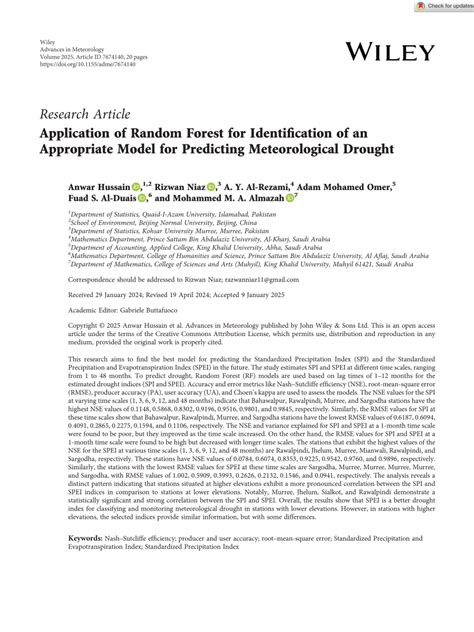 Pdf Application Of Random Forest For Identification Of An Appropriate Model For Predicting