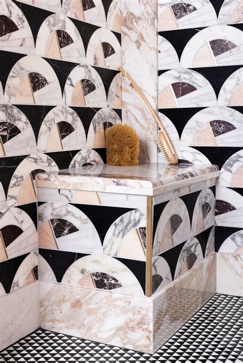 Ali Budd Opia Waterjet Mosaic Honed Stone For Backsplash Wall Floor Fireplace And Countertop