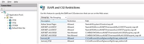 Removing Corrupt Connector Dependencies From Iis Coldfusion