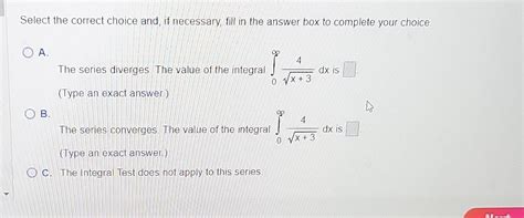 Solved Use The Integral Test To Determine Whether The Chegg