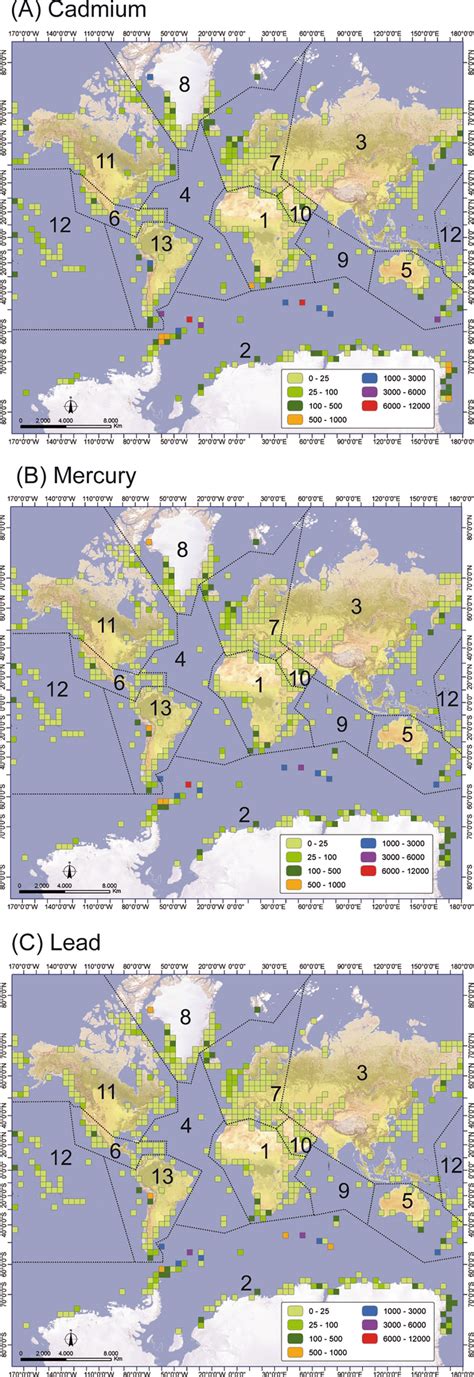 Global Distribution Of Potentially Toxic Metals Excreted By Seabird