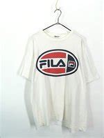 古着 90s Usa製 Fila Big ロゴ プリント Tシャツ L 古着 古着 通販 ヴィンテージ 古着屋 Dracaena ドラセナ