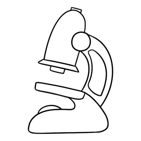 Premium Vector Monochrome Picture Electron Microscope For Research