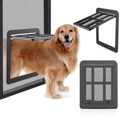 Ownpets Pet Dog Lockable Screen Door Magnetic Self Closing