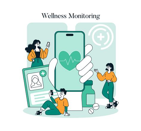 Wellness Monitoring Flat Illustration 46422490 Vector Art At Vecteezy