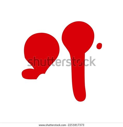 Blood Splatter Icon Illustrations Suitable Depicting Stock Vector
