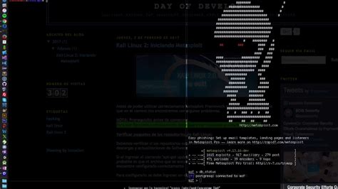 Kali Linux 2 Metasploit Framework Configuración Inicial Youtube