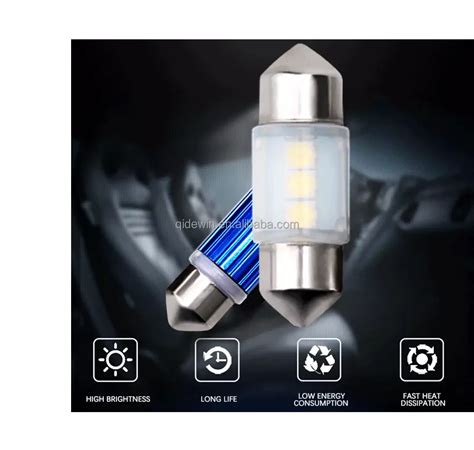 Qidewin Auto Lighting System Festoon Canbus Decoding 3030 3smd 31mm 36mm 39mm 42mm Interior