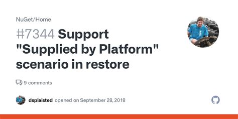 Support Supplied By Platform Scenario In Restore · Issue 7344
