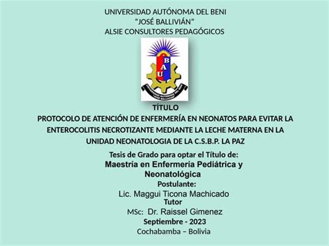 Diapositivas Tesis Ped Neo Enterocolitis Necrotizante Pptx