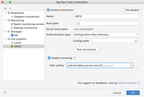 Configure Big Data Tools Environment Help IntelliJ IDEA