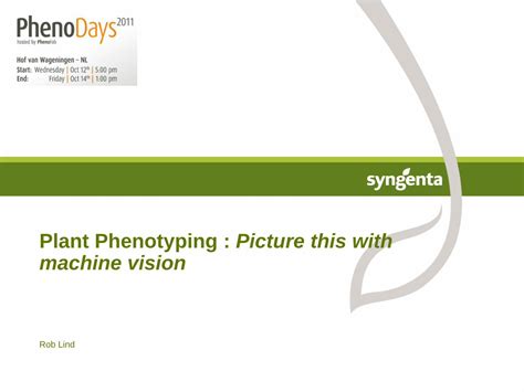 Pdf Plant Phenotyping Picture This With Machine Vision Dokumentips