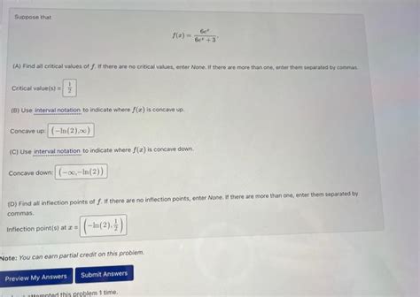 Solved Suppose That F X 6ex 36ex A Find All Critical