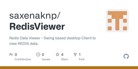 GitHub Saxenaknp RedisViewer Redis Data Viewer Swing Based Desktop Client To View REDIS Data