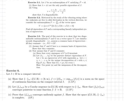 solved exercise 3 1 let j be an endomorphism of v