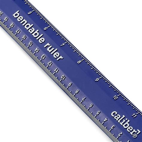 Caliber Flexible Ruler Assorted Colors 12 In