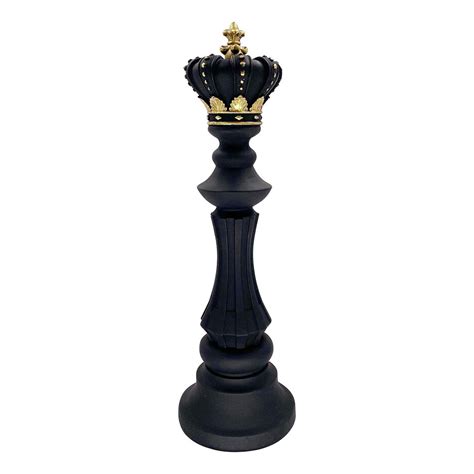 Large Scale Chess Pieces Elegant Accent Pieces Checkmate Touch Of Modern