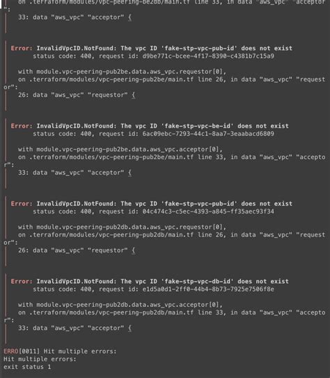 Dependency Terragrunt Plan Output Invalid Resource Error Message With