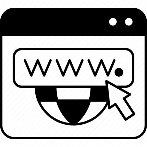 domain name web address hosting icon download on iconfinder