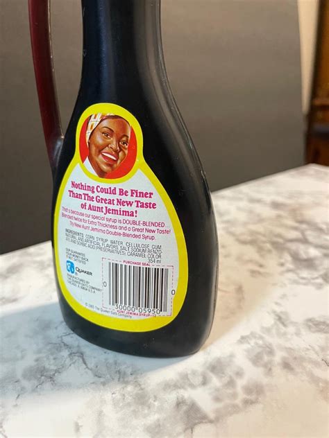 Collectors Item S Opened Bottle Of Aunt Jemima Syrup Estatesales Org