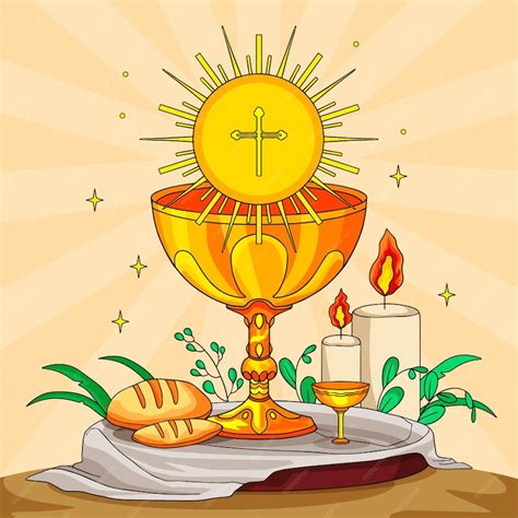 손으로 그린 코퍼스 크리스티 그림 무료 벡터