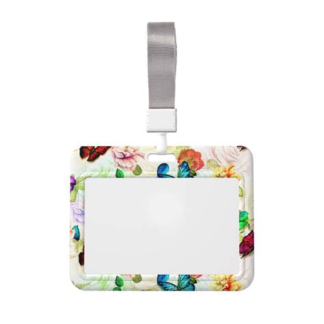 Bingfone Floral Vintage Card Badge Holder For Girls Girly Women 4 X 3 Inch Nurses School