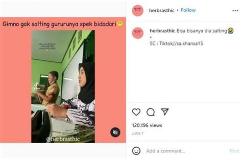 Senyum Guru Cantik di Kelas Bikin Siswa SD Salah Tingkah, Netizen: Heh Lucu Banget
