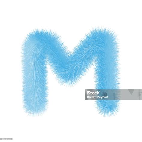 Vektor Font Huruf M Berbulu Huruf Yang Mudah Diedit Ilustrasi Stok Unduh Gambar Sekarang Istock