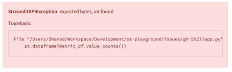 Javascript Error On Using St Table To Display A Data Frame Built Using Pandas Cut Function