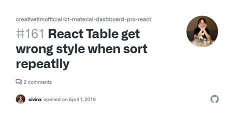 React Table Get Wrong Style When Sort Repeatlly · Issue 161 · Creativetimofficial Ct Material