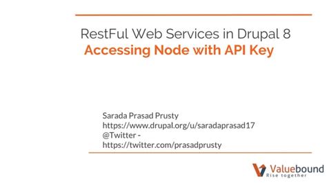 Restful Web Services In Drupal 8 Ppt